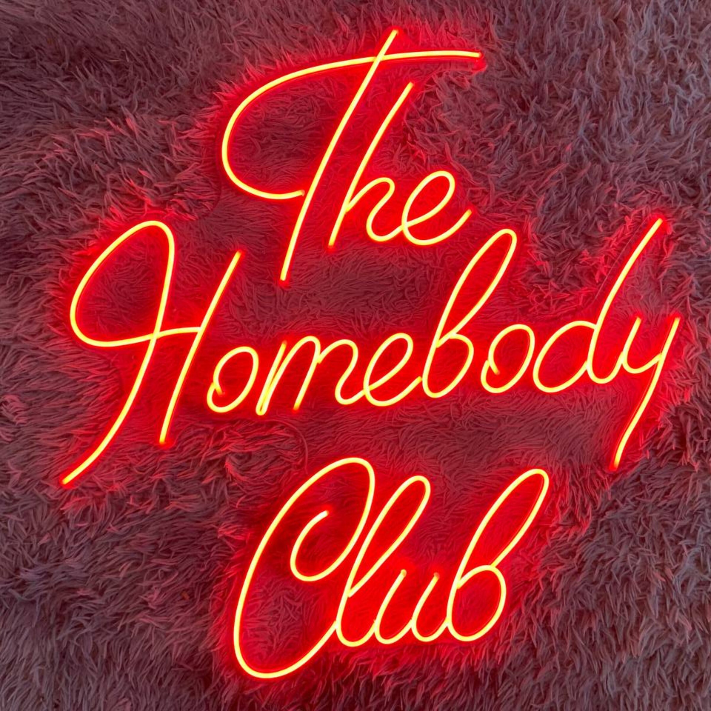 Handmadetneonsign Custom The Homebody Club Neon Sign, Personalized Name ...