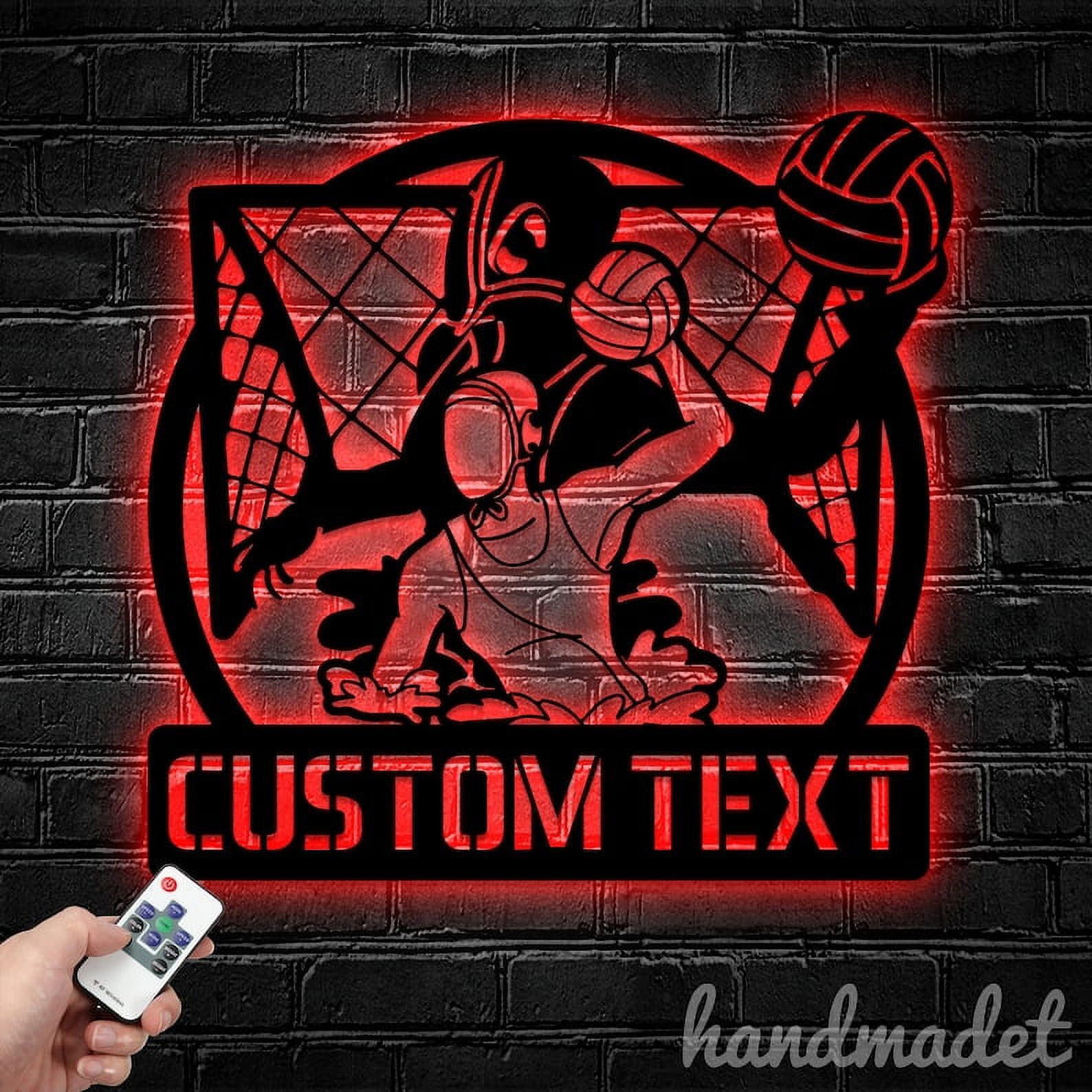 Handmadetneonsign Custom Water Polo Metal Wall Art LED Light ...