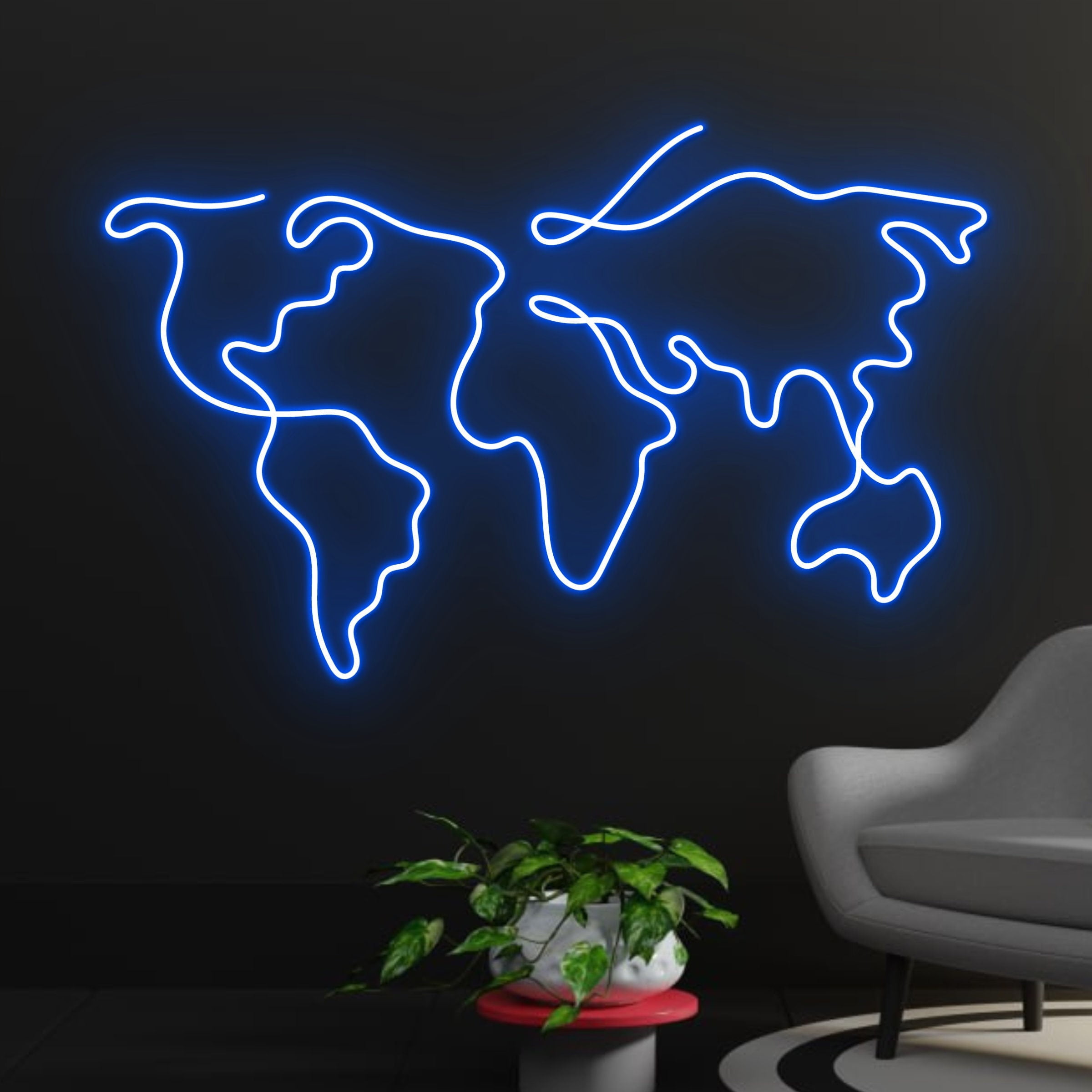 Handmadetneonsign Custom World Map Neon Sign, Travel Map LED Light ... Handmadetneonsign Custom World Map Neon Sign, Travel Map LED Light ...