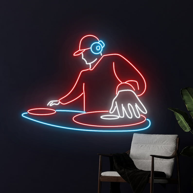 Handmadetneonsign DJ Led Sign, DJ Neon Light, DJ Neon Sign, Music ...
