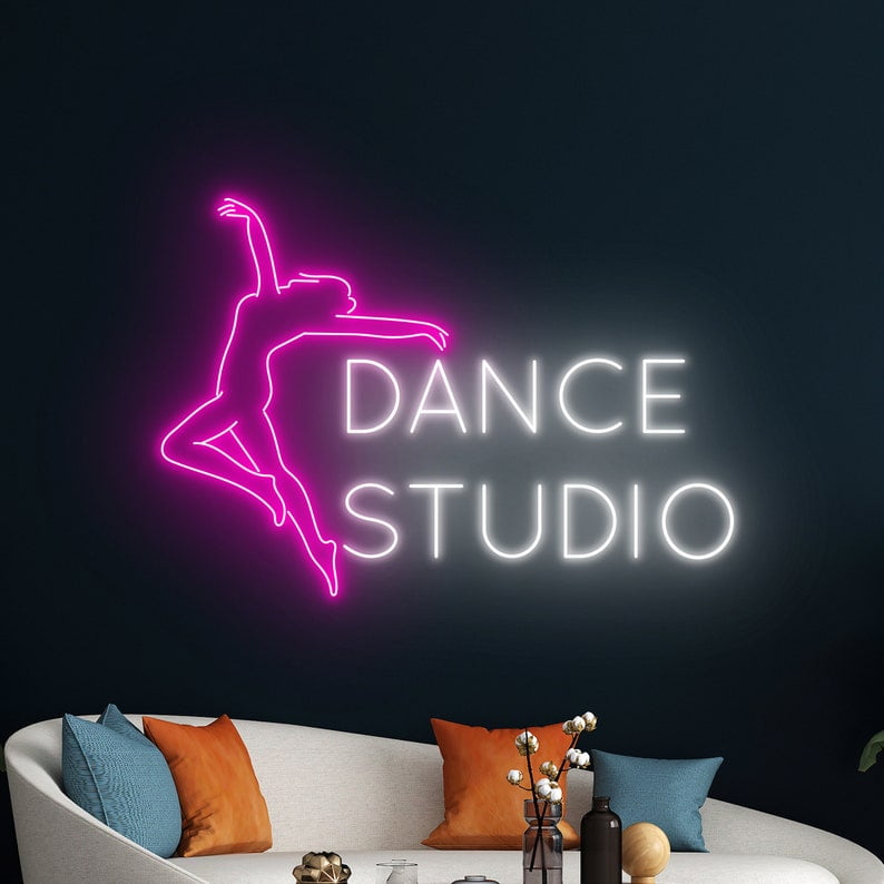 Handmadetneonsign Dance Studio Neon Sign, Custom Dancer Led Sign ...