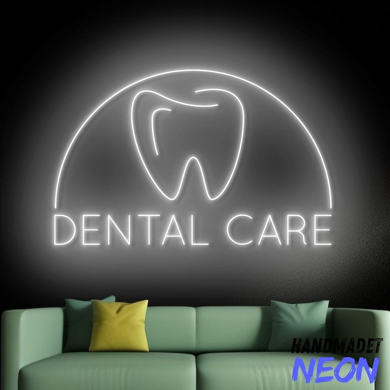 Handmadetneonsign Dental Care Neon Sign, Dentist Led Sign, Dentistry ...