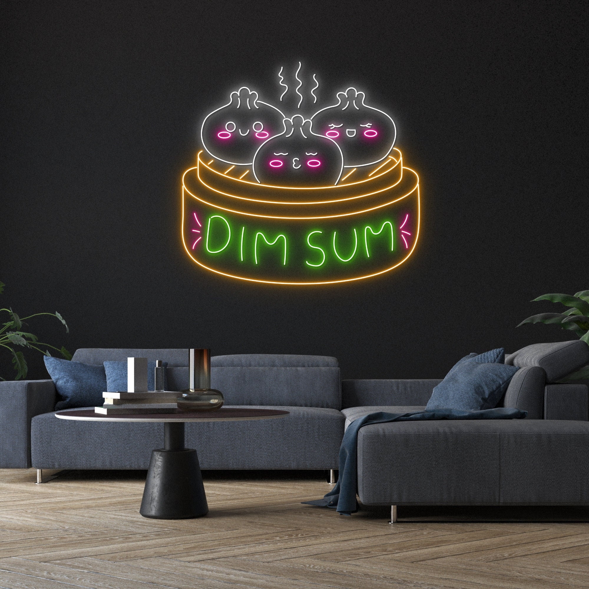 Handmadetneonsign Dimsum Neon Sign, Dimsum Led Sign, Dimsum Led Sign, Custom Neon Sign, Home ...