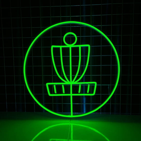 Handmadetneonsign Disc Golf Neon Sign, Disc Golf Wall Art Decor, Disc ...