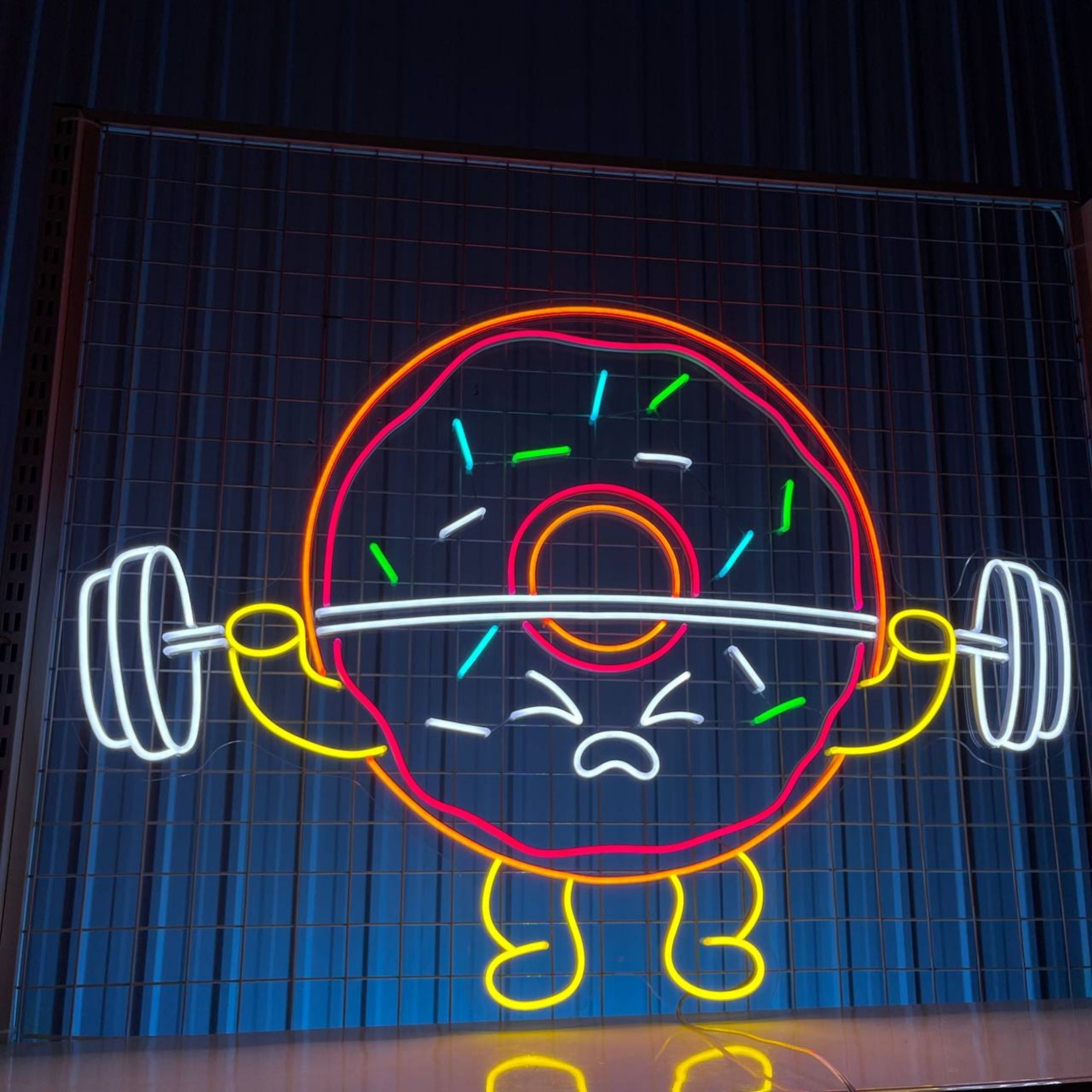 Handmadetneonsign Donut Does Gym Neon Sign, Donut Wall Art Decor, Gym ...