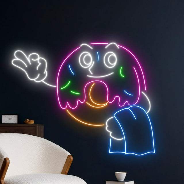 Handmadetneonsign Donut Neon Light, Donut Led Light, Donut Bakery Led ...