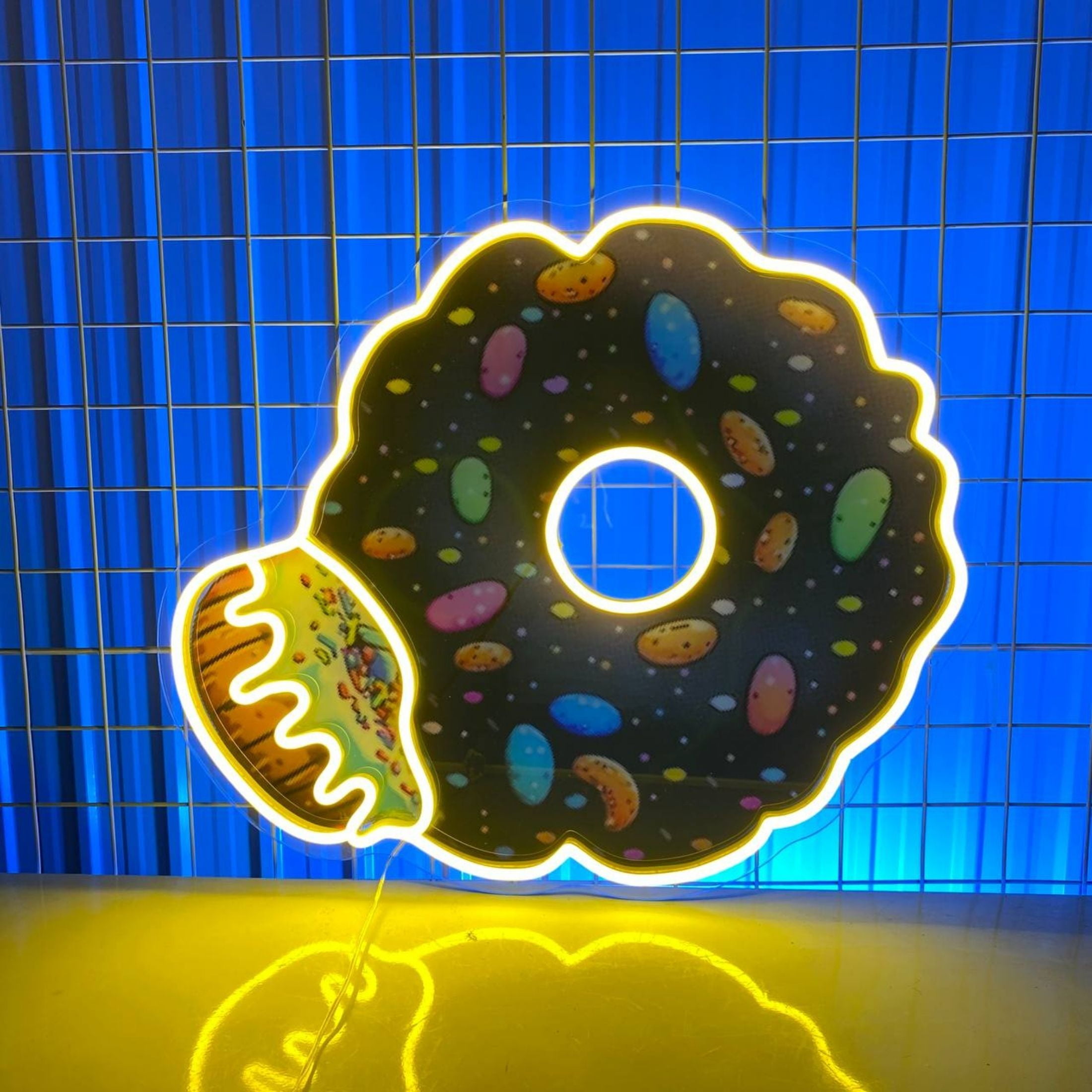 Handmadetneonsign Donut Neon Sign, Donut Bakery Wall Art Decor, Bakery ...