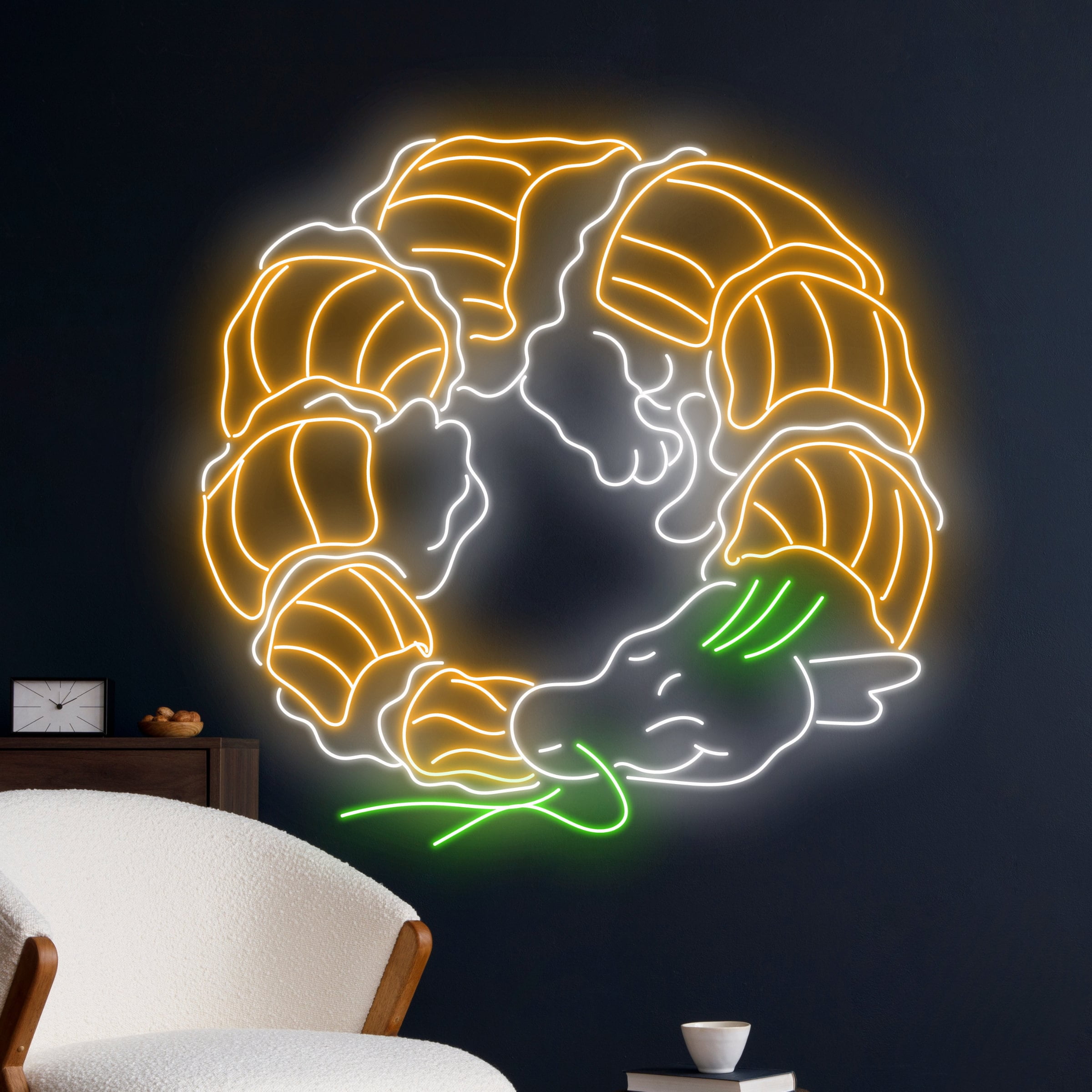 Handmadetneonsign Dragon Sushi Neon Sign, Japanese Food LED Sign, Sushi ...