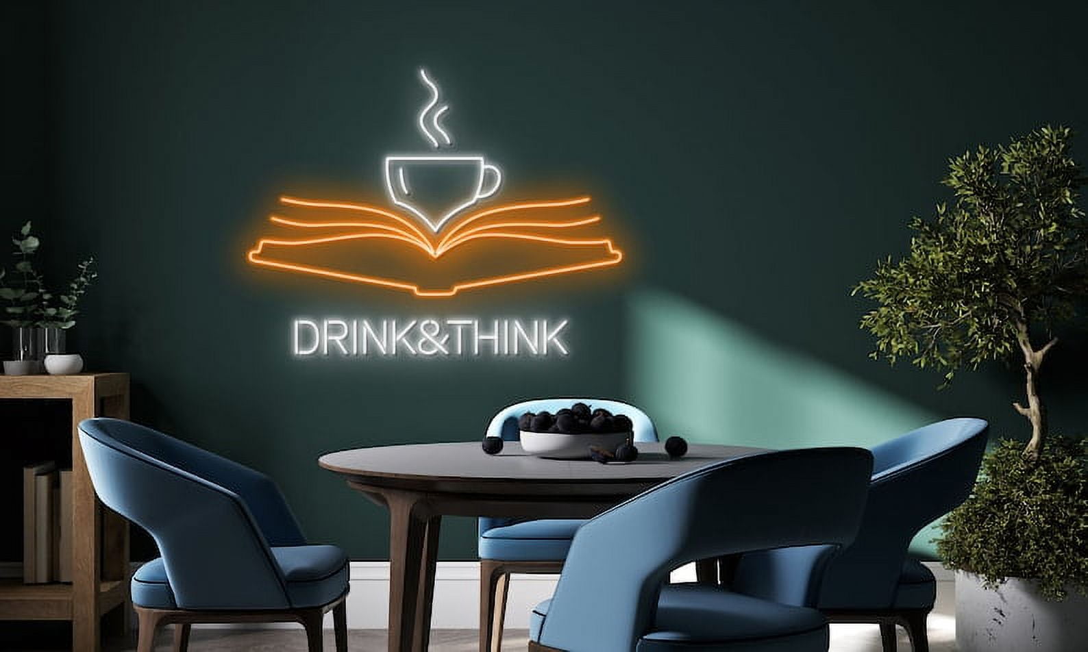 Handmadetneonsign Drink Neon Sign, Food and drink Led Sign, Reading ...