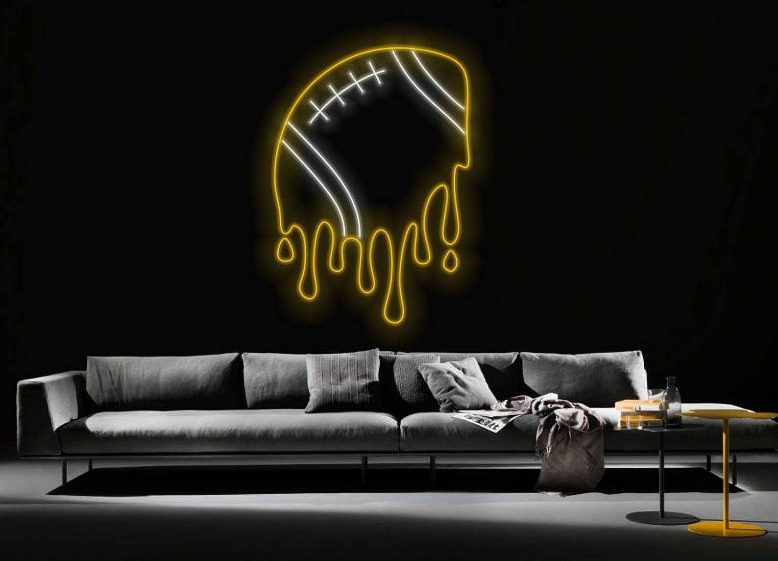 Handmadetneonsign Dripping Football Led Sign, Football Neon Sign, Wall ...