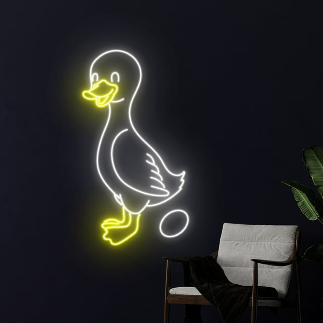 Handmadetneonsign Duck Laying Egg Neon Light, Duck Egg Led Light, Egg ...