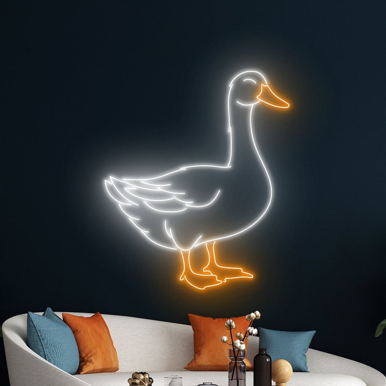 Handmadetneonsign Duck Neon Light, Duck Led Light, Duck Led Sign ...