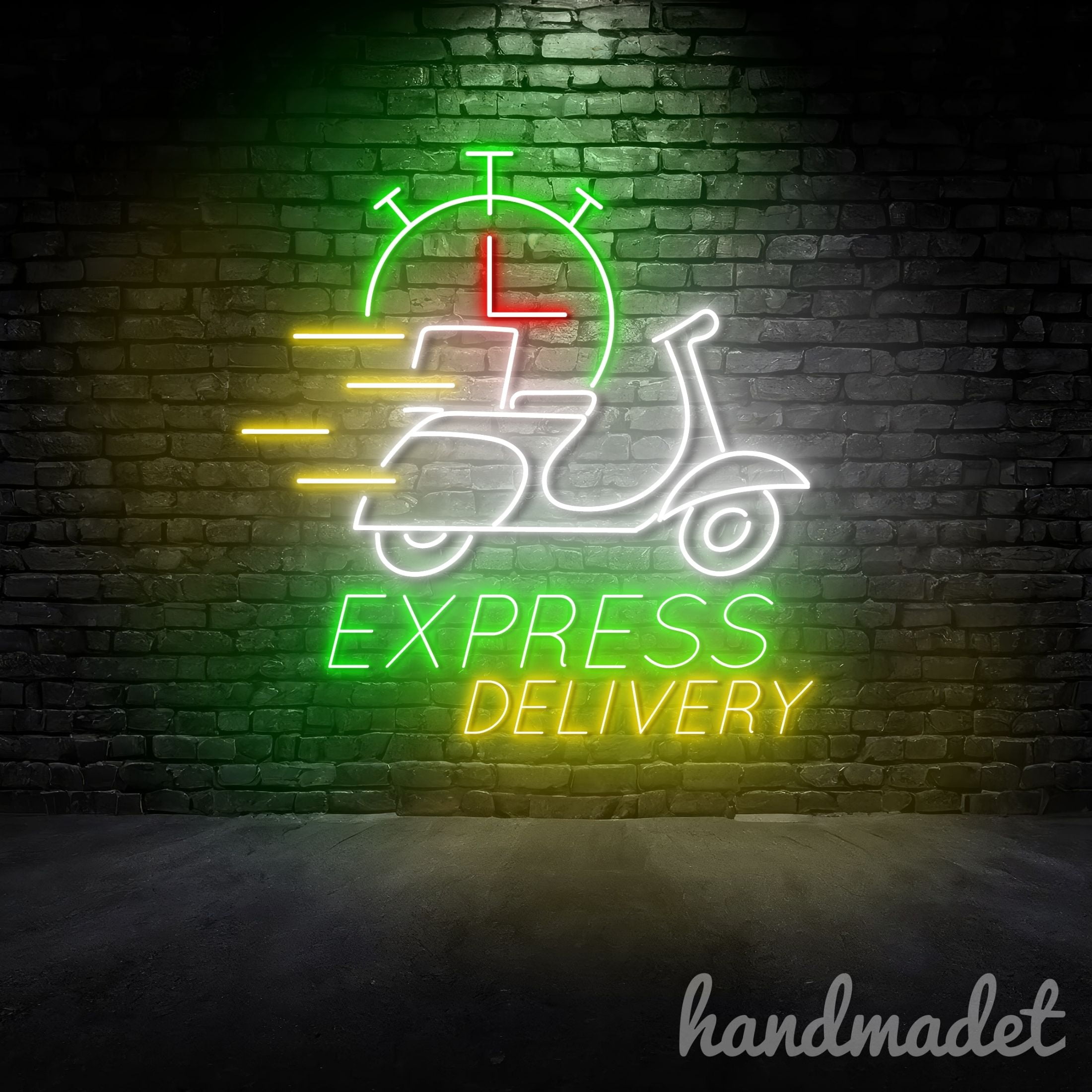Handmadetneonsign Express Delivery Neon Sign, Bike Led Light, Transport ...