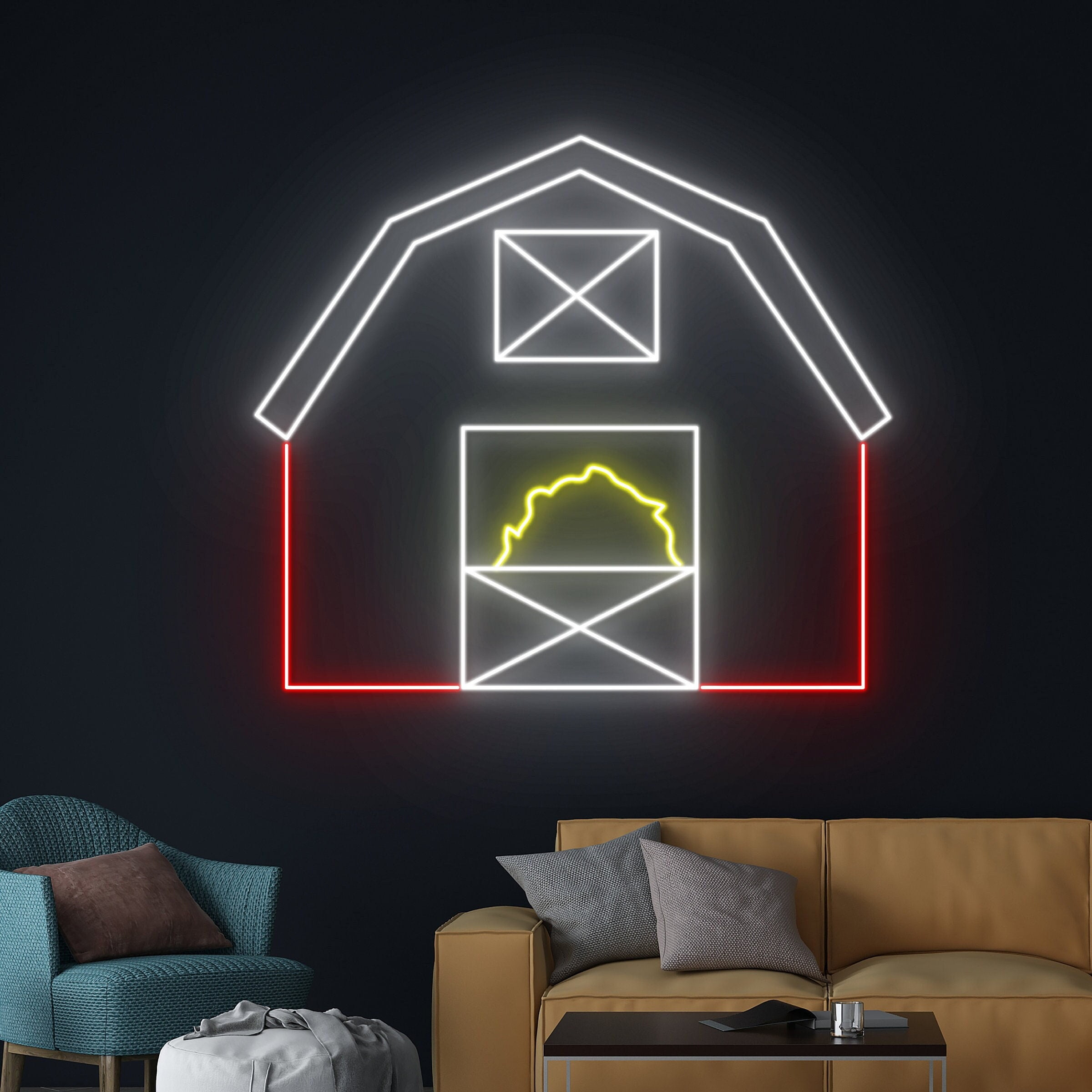 Handmadetneonsign Farmhouse Neon Sign, Farm Led Sign, Farmer Led Light ...