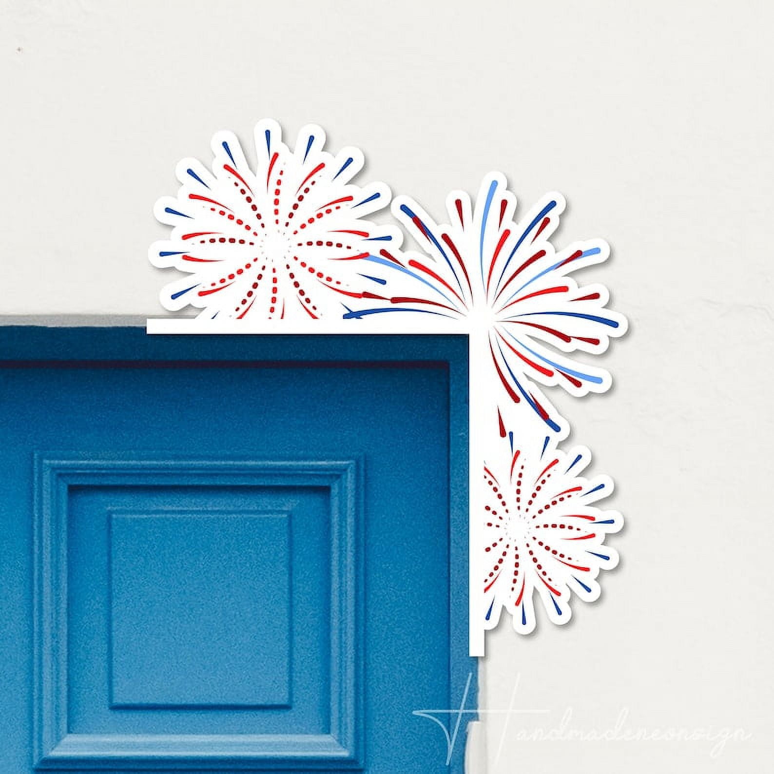 Handmadetneonsign Fireworks 4th Of July Door Corner Sign, Independence ...