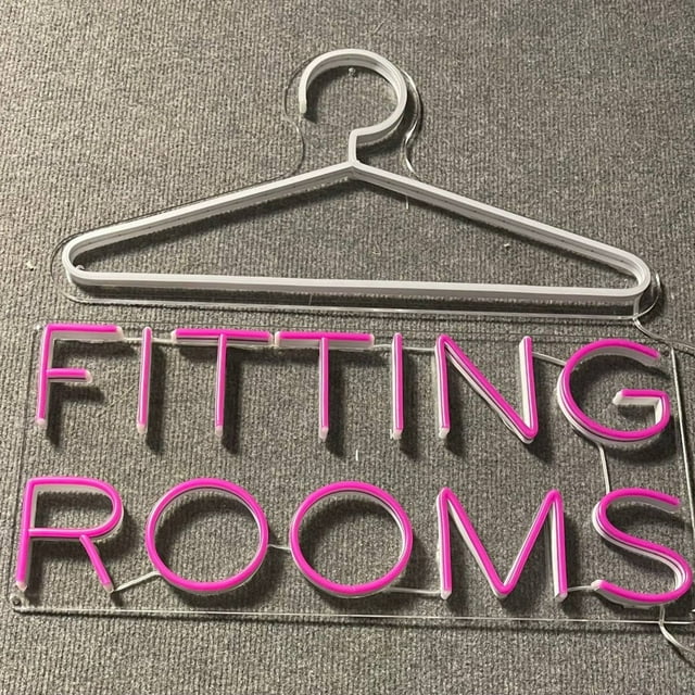Handmadetneonsign Fitting Room Neon Sign, Clothes Shop Wall Art Decor ...