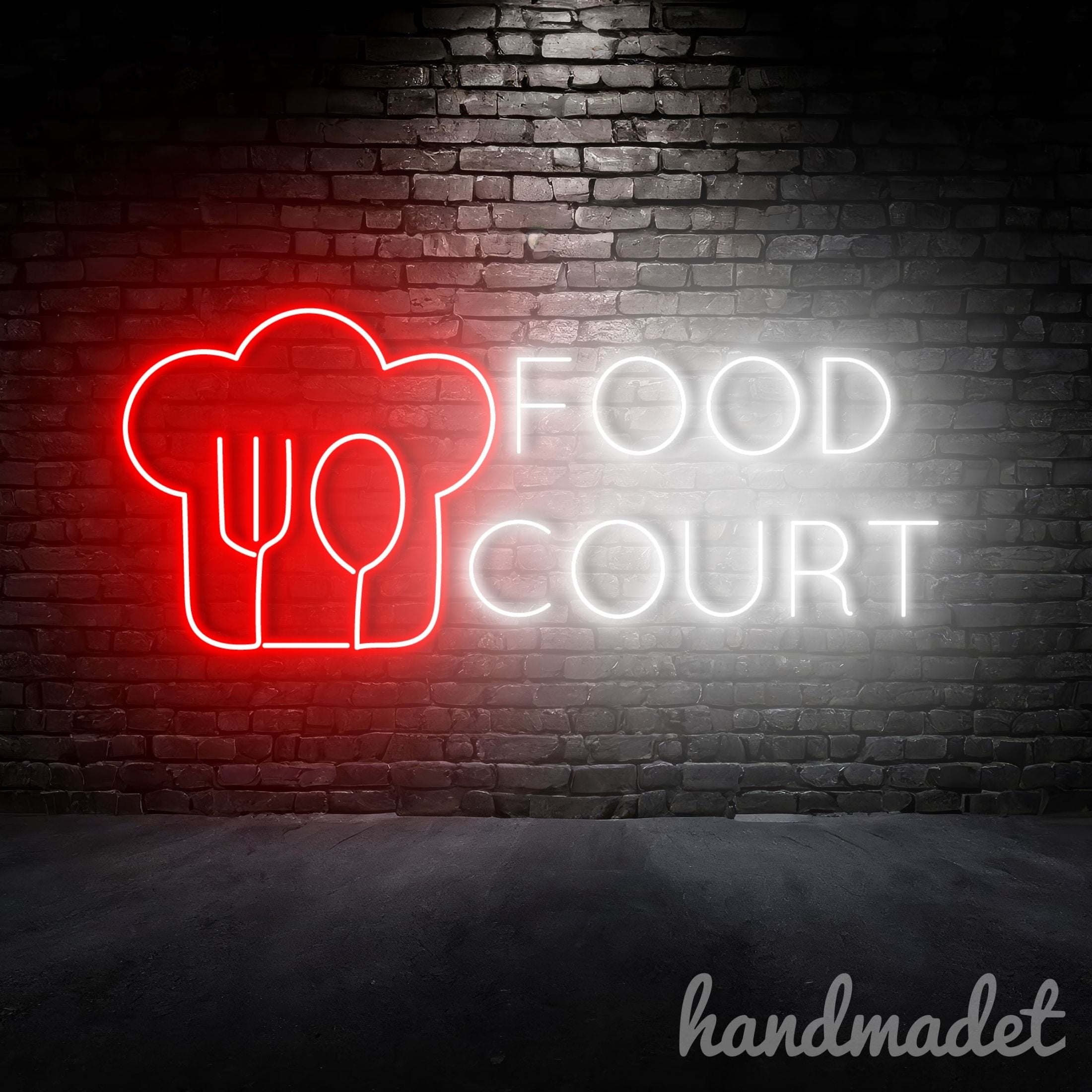 Handmadetneonsign Food Court Neon Sign, Diner Wall Art Decor, Dining ...