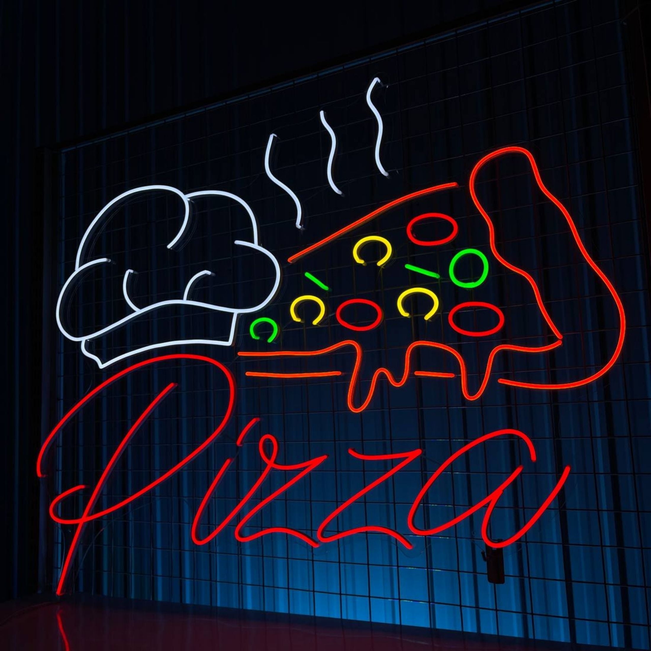 Handmadetneonsign Food Pizza Shop Neon Sign, Pizza Restaurant Wall Art ...