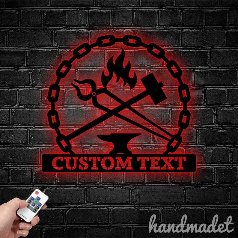 Handmadetneonsign Forge Metal Wall Art, Forge Metal Sign Wall Decor ...