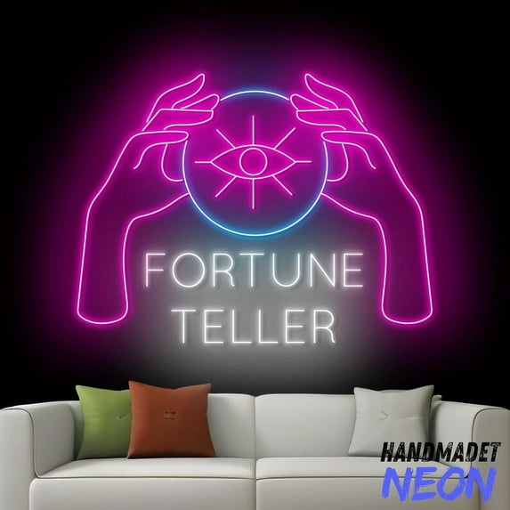 Handmadetneonsign Fortune Teller Neon Sign, Psychic Readings Led Sign ...