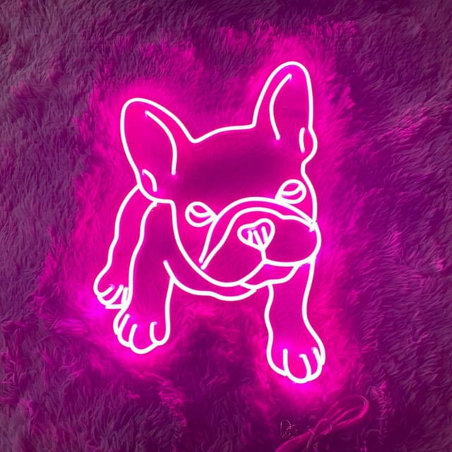Handmadetneonsign French Bulldog Led Sign, French Bulldog Neon Sign ...