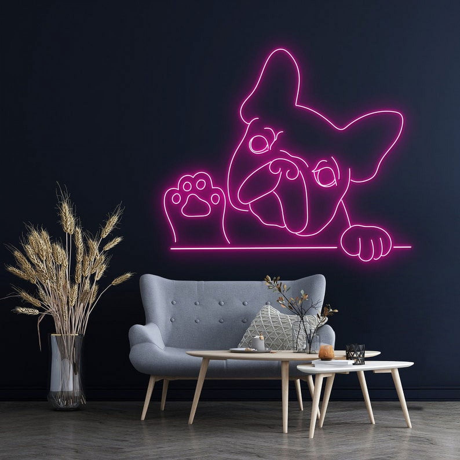 Handmadetneonsign French Bulldog Neon Sign, Cute Dog Neon Lights ...
