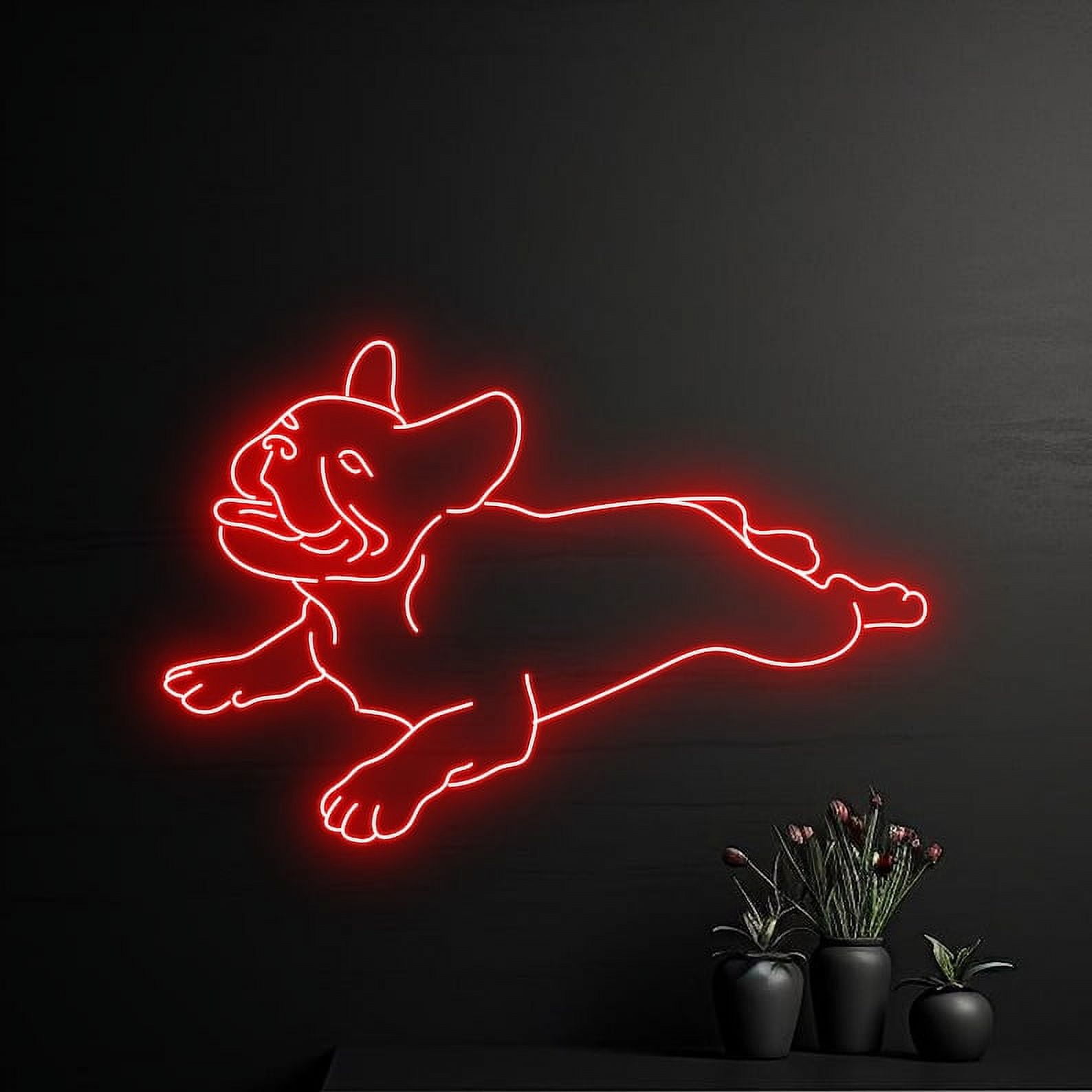 Handmadetneonsign French Bulldog Neon Sign, French Bulldog Led Light ...