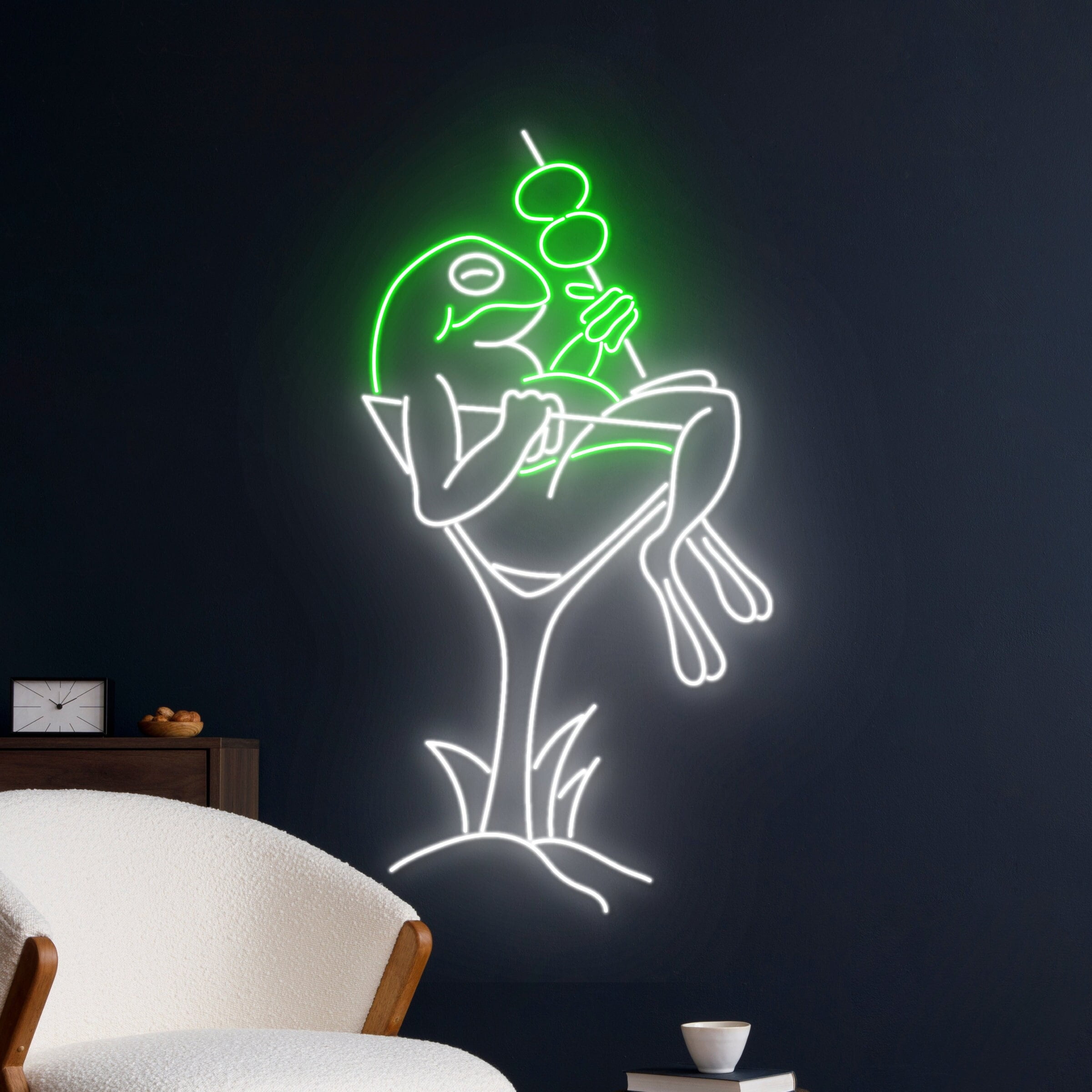 Handmadetneonsign Frog Martini Neon Light, Frog Martini Led Light, Frog ...