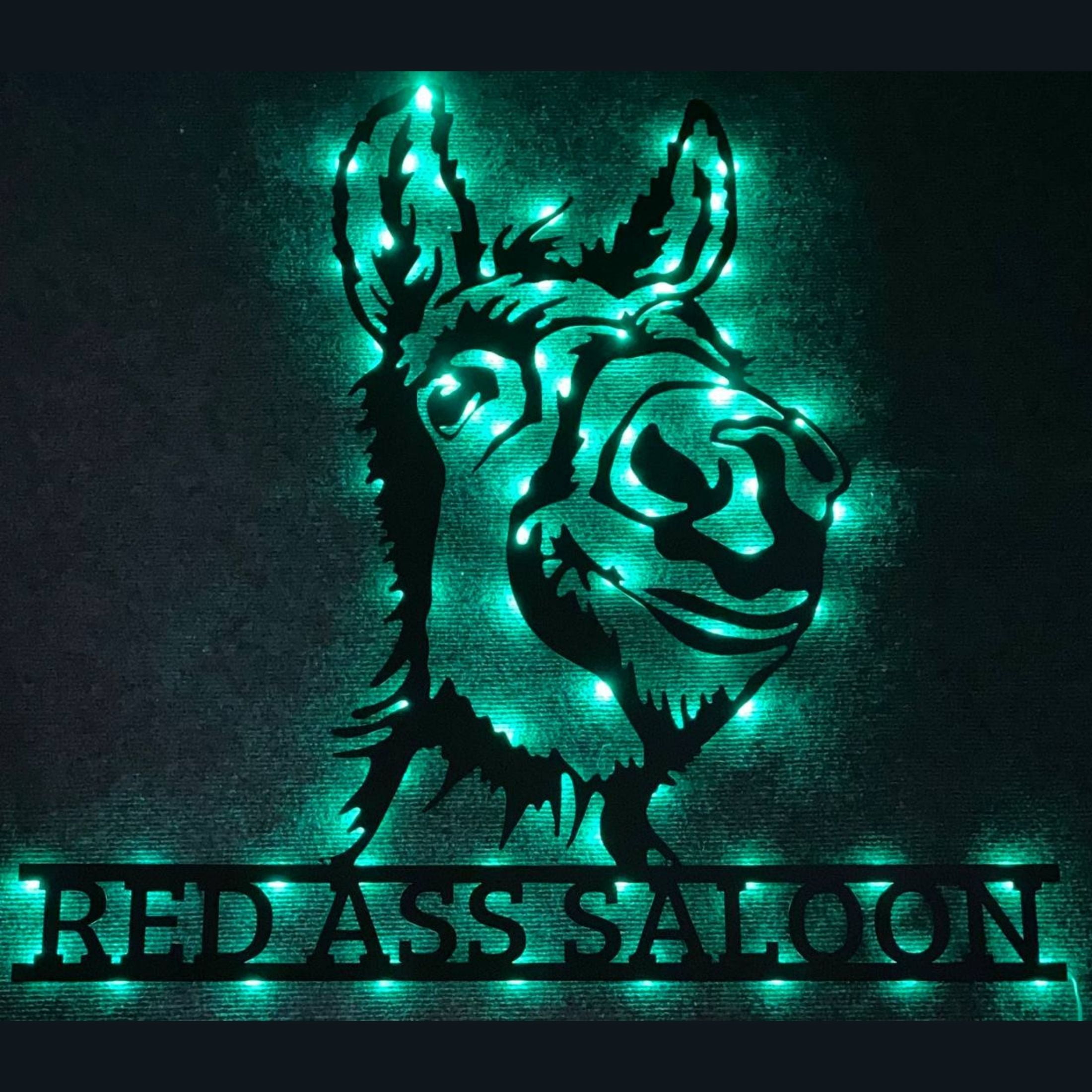 Handmadetneonsign Funny Donkey Metal Wall Art Light, Funny Donkey Metal ...