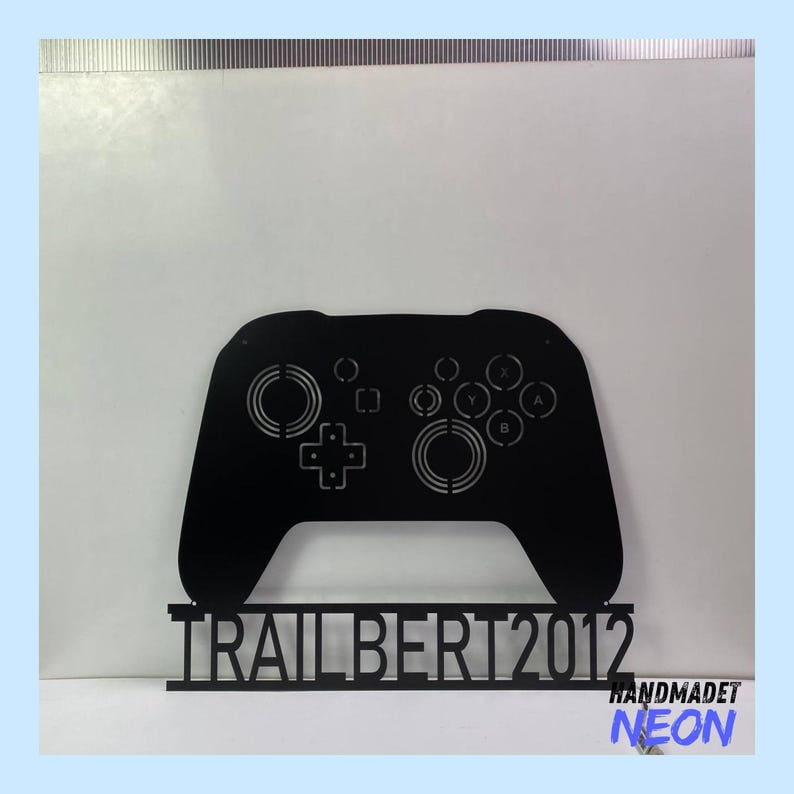 Handmadetneonsign Game Controller Metal Sign, Gamer Metal Light ...