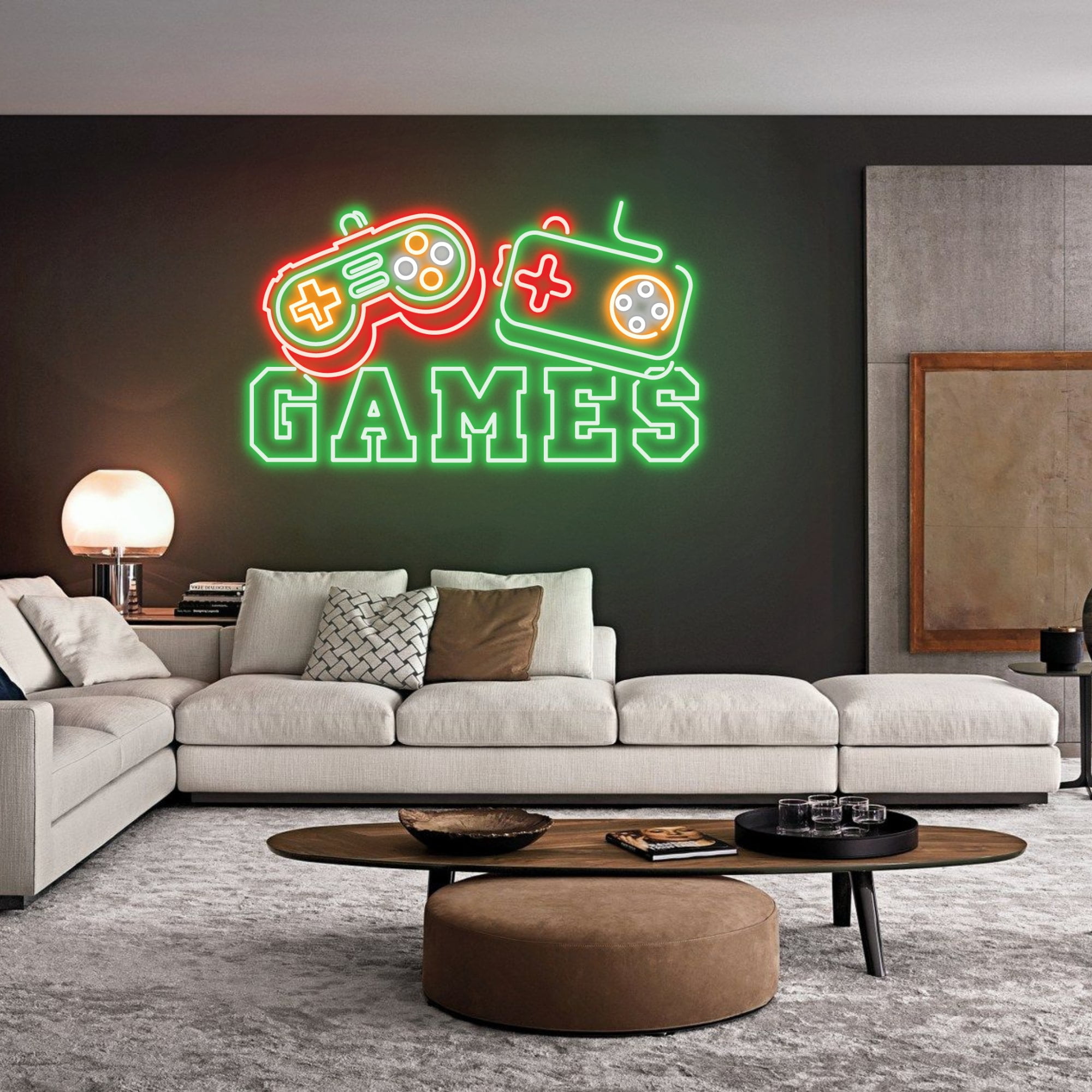 Handmadetneonsign Game Controller Neon Sign, Game room Led Sign, Game ...