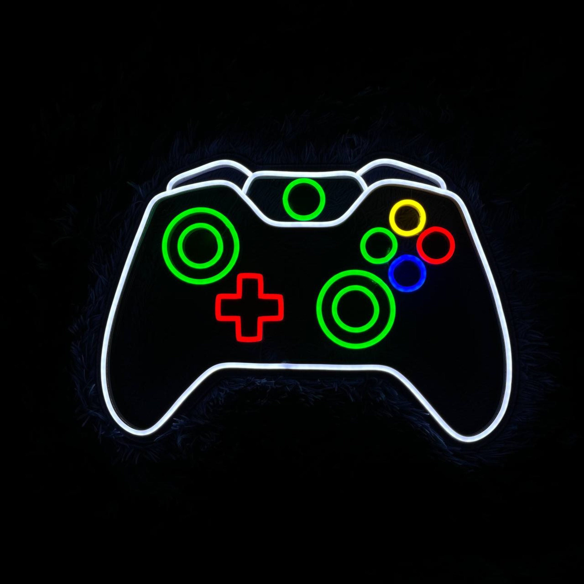 Handmadetneonsign Game Controller Neon Sign, Gaming Led Sign, Game ...