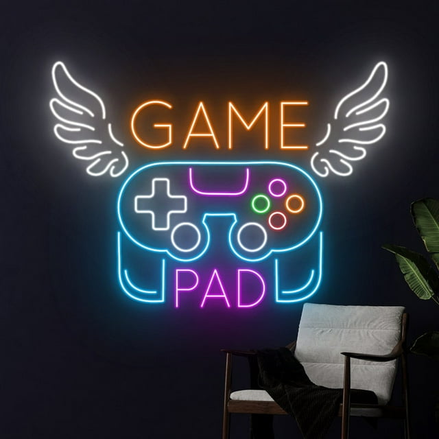 Handmadetneonsign Game Machine Neon Sign, Game Controller Led Sign ...