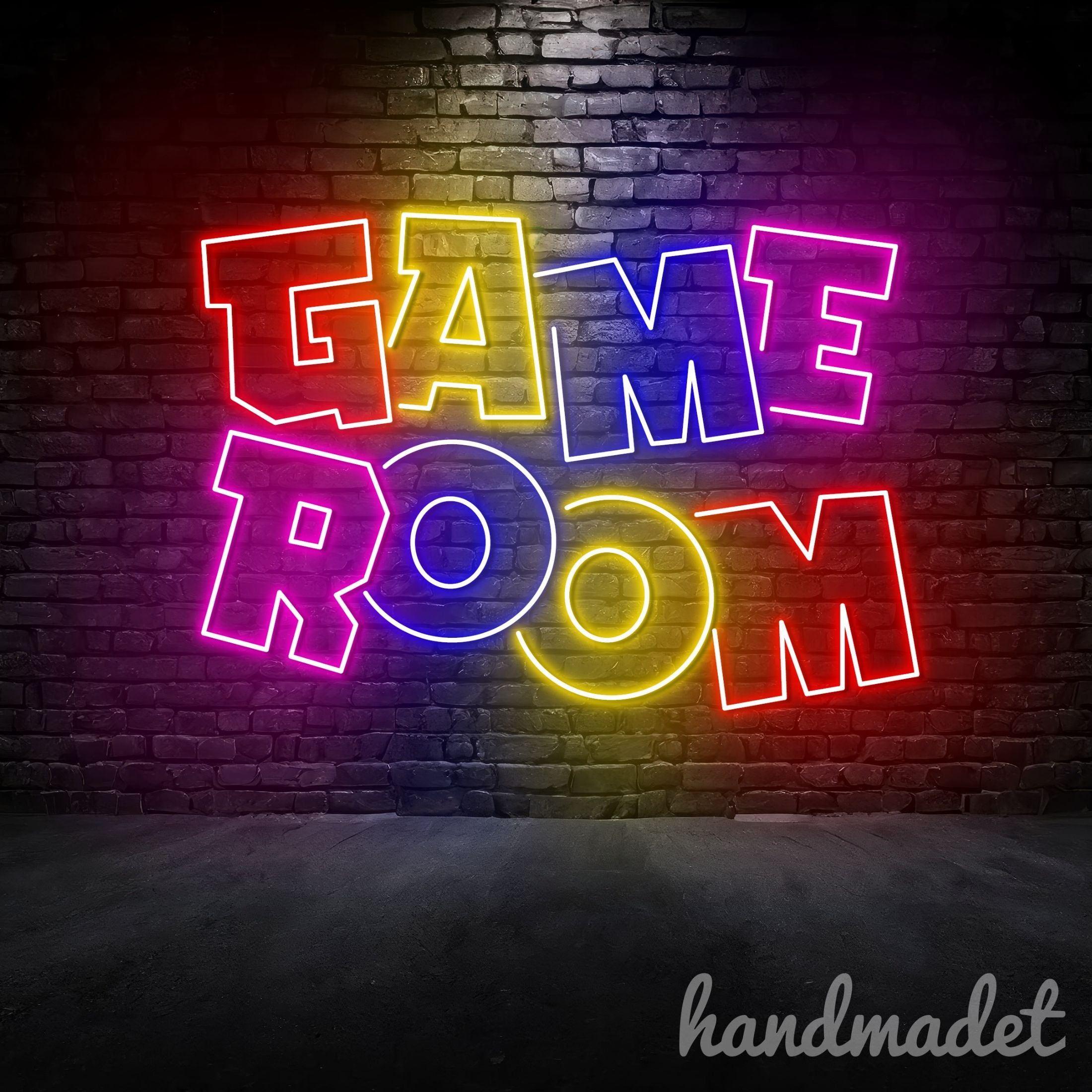Handmadetneonsign Game Room Neon Sign, Game Room Wall Art Decor, Game ...