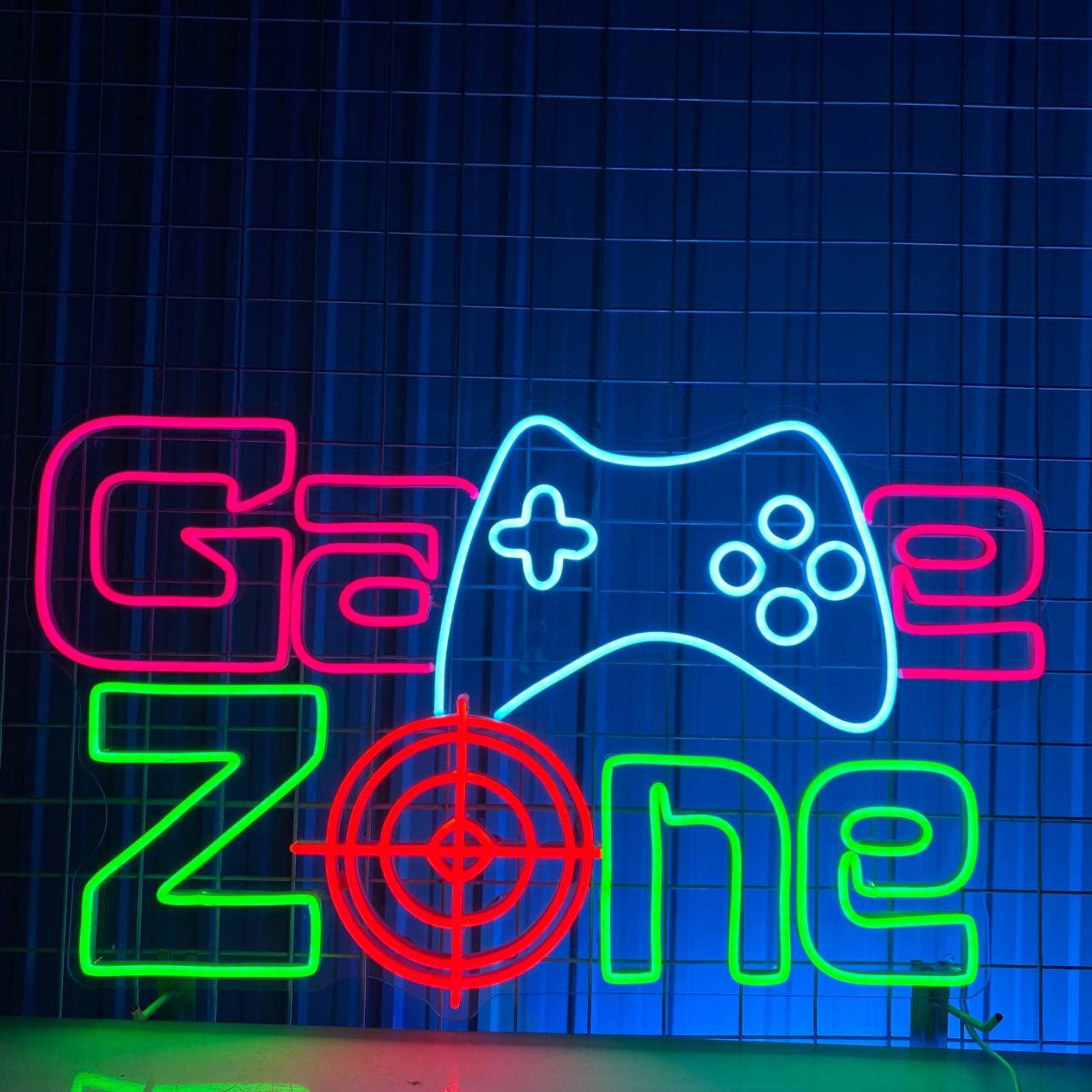 Handmadetneonsign Game Zone Neon Sign, Game Zone Wall Art Decor, Game ...