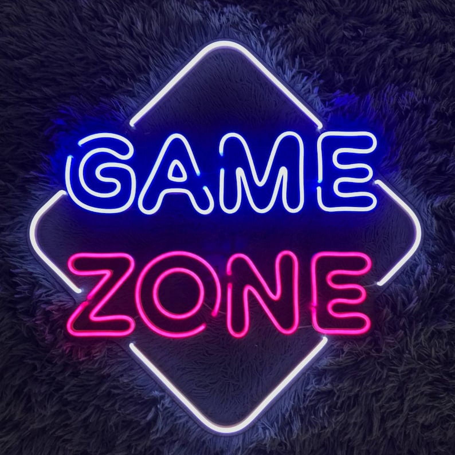 Handmadetneonsign Game Zone Neon Signs, Game Zone LED Lights, Game Room ...