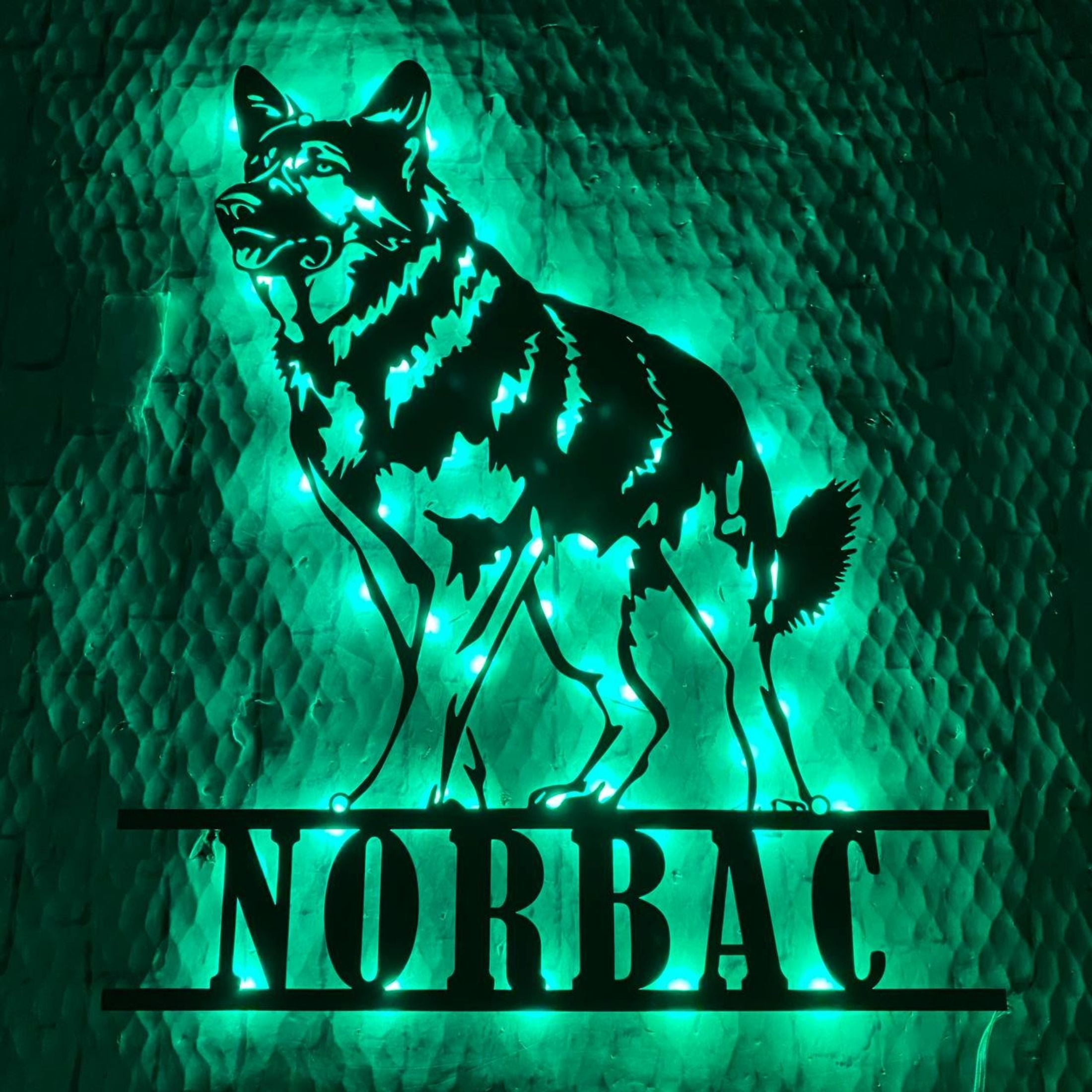 Handmadetneonsign German Shepherd Metal Wall Art Light, Shepherd Dog ...
