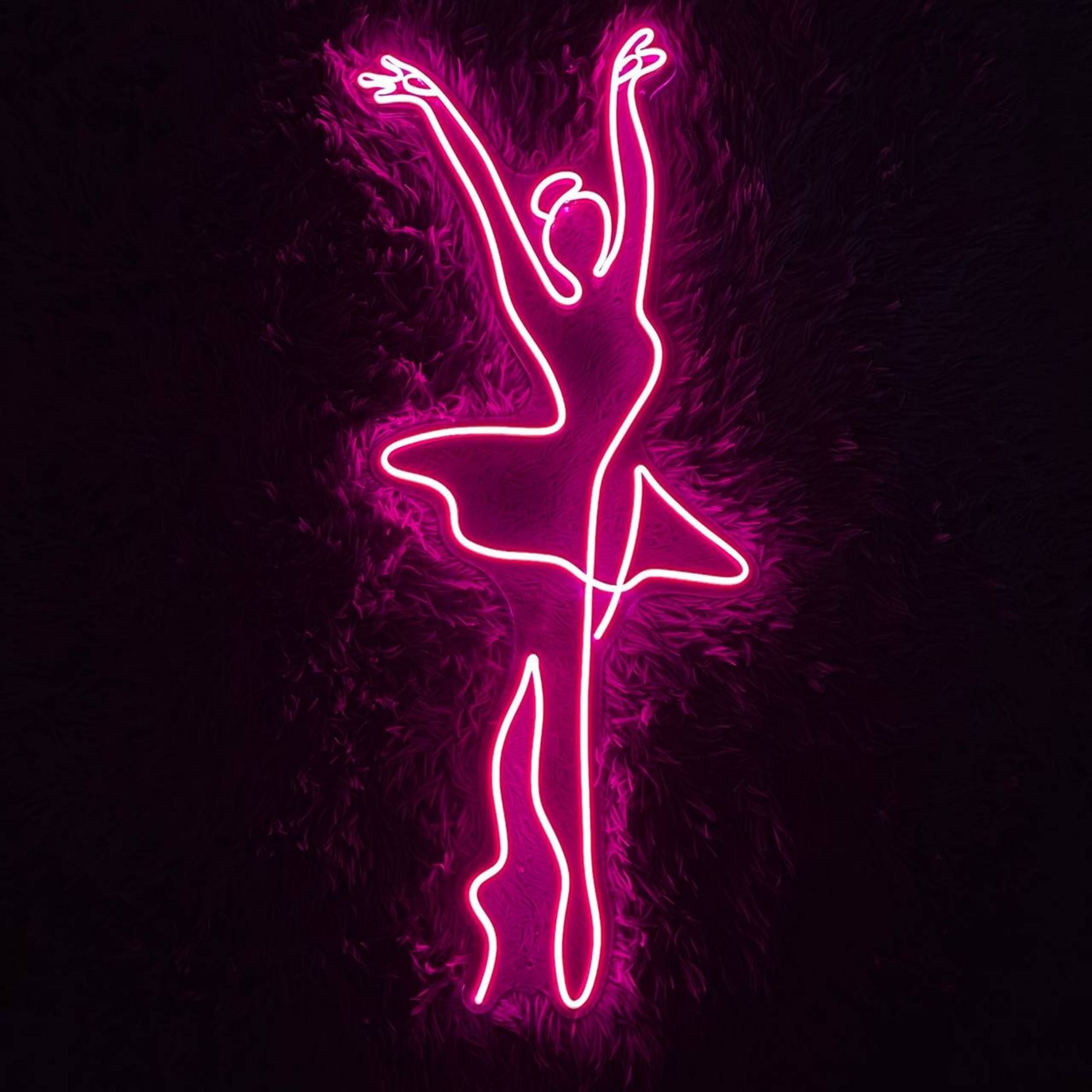 Handmadetneonsign Girl Dance Ballet Neon Sign, Ballet Wall Art Decor ...