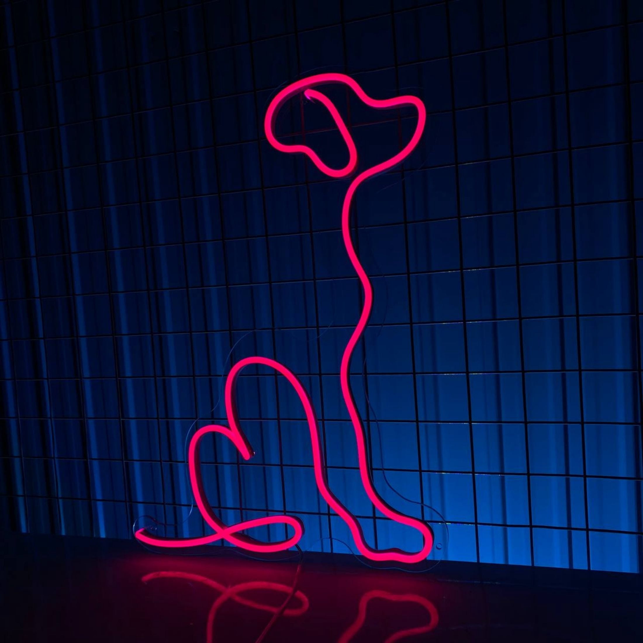 Handmadetneonsign Golden Retriever Neon Sign, Golden Retriever Dog Wall ...