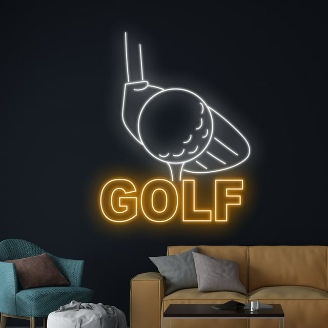 Handmadetneonsign Golf Neon Sign, Golfer LED Light, Golfing LED Sign ...