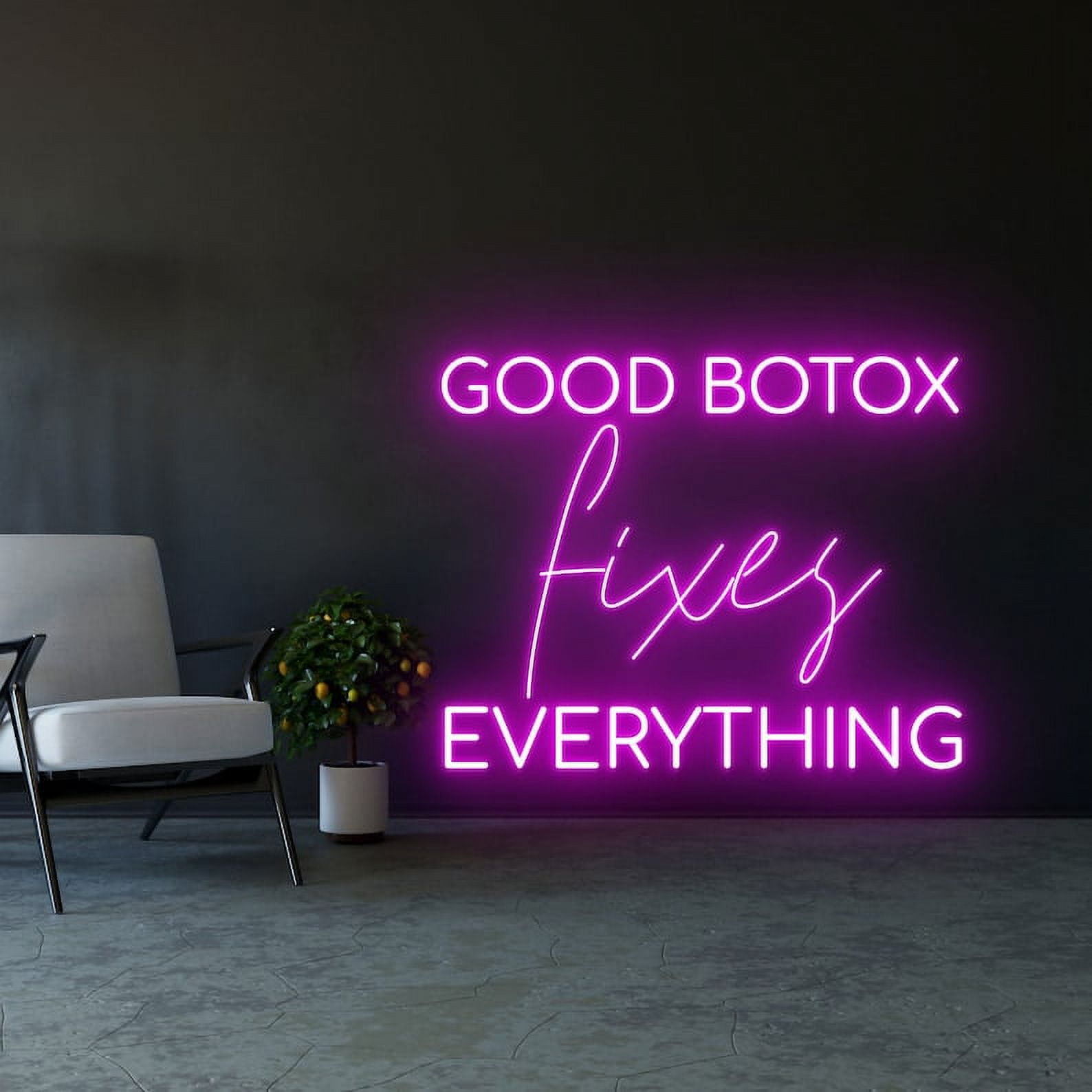 Handmadetneonsign Good Botox Fixes Everything Neon Sign, Botox Neon ...