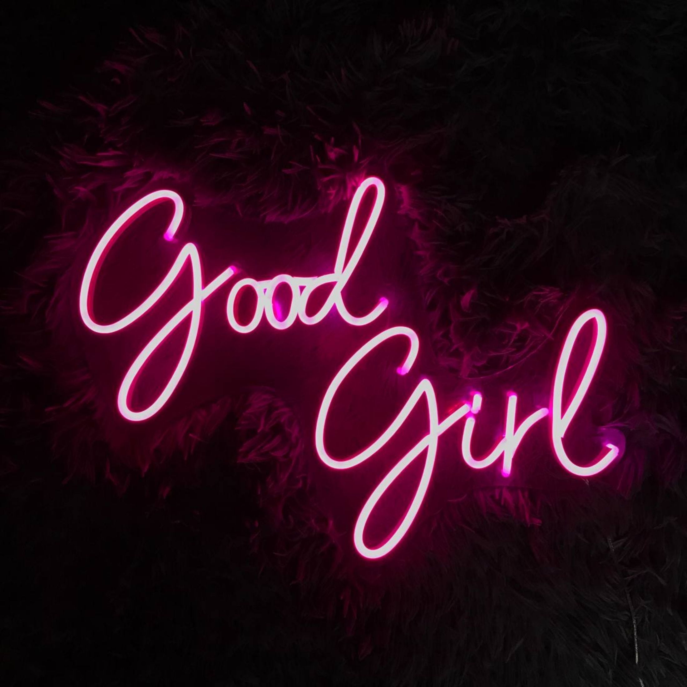 Handmadetneonsign Good Girl Neon Sign, Good Girl Quote Wall Art Decor ...