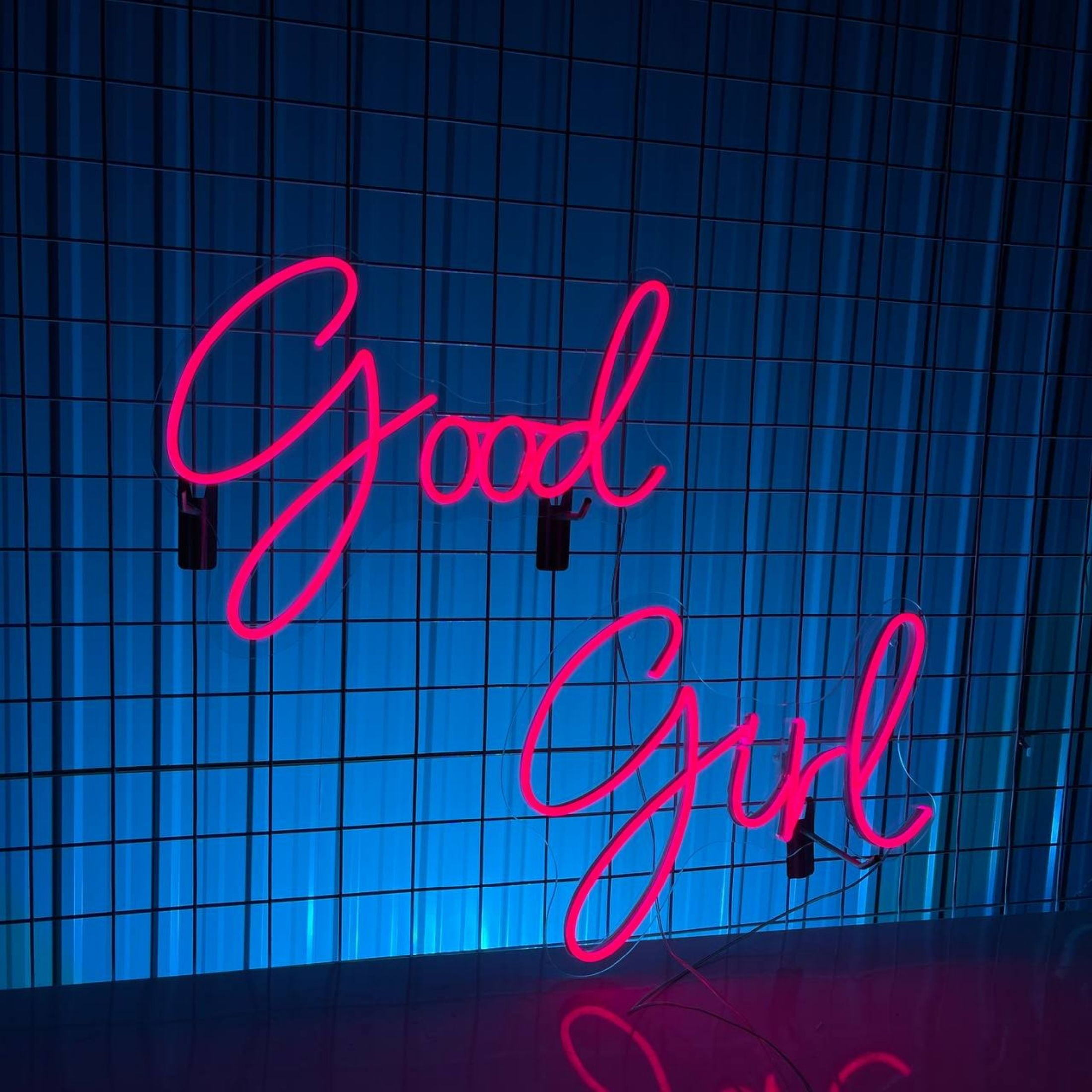 Handmadetneonsign Good Girl Neon Sign, Motivational Quotes Wall Art ...