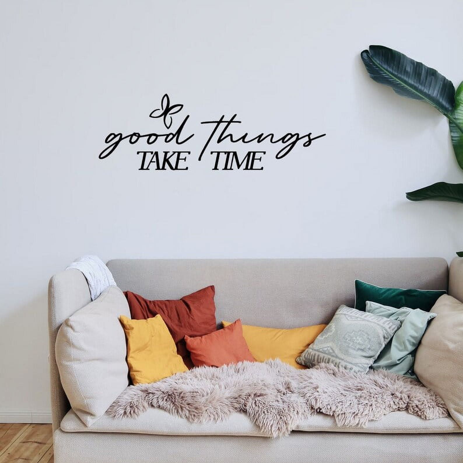 Handmadetneonsign Good Things Take Time Words Metal Wall Art Light ...