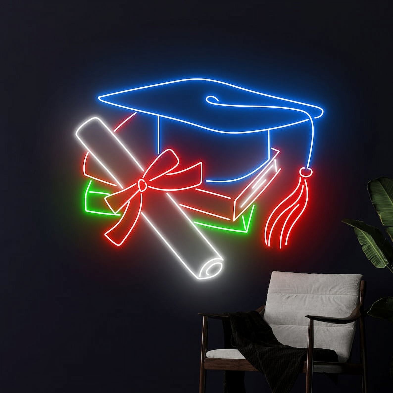 Handmadetneonsign Graduation Hat Led Neon Sign, Graduation Ceremony ...