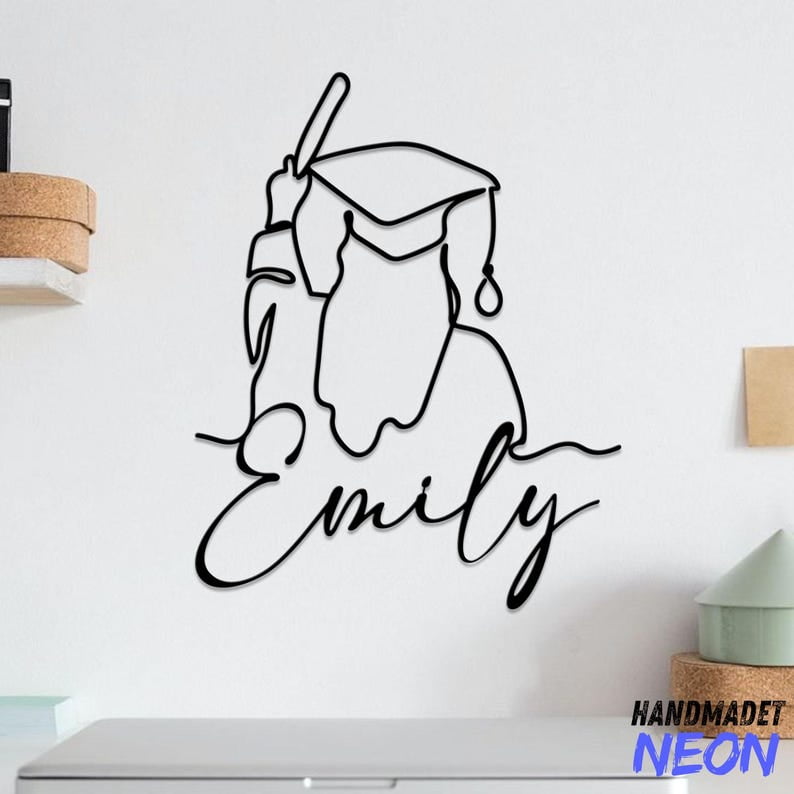 Handmadetneonsign Graduation Metal Sign, Congratulations Metal Light ...