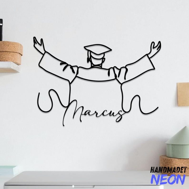 Handmadetneonsign Graduation Metal Sign, Congratulations Metal Light ...