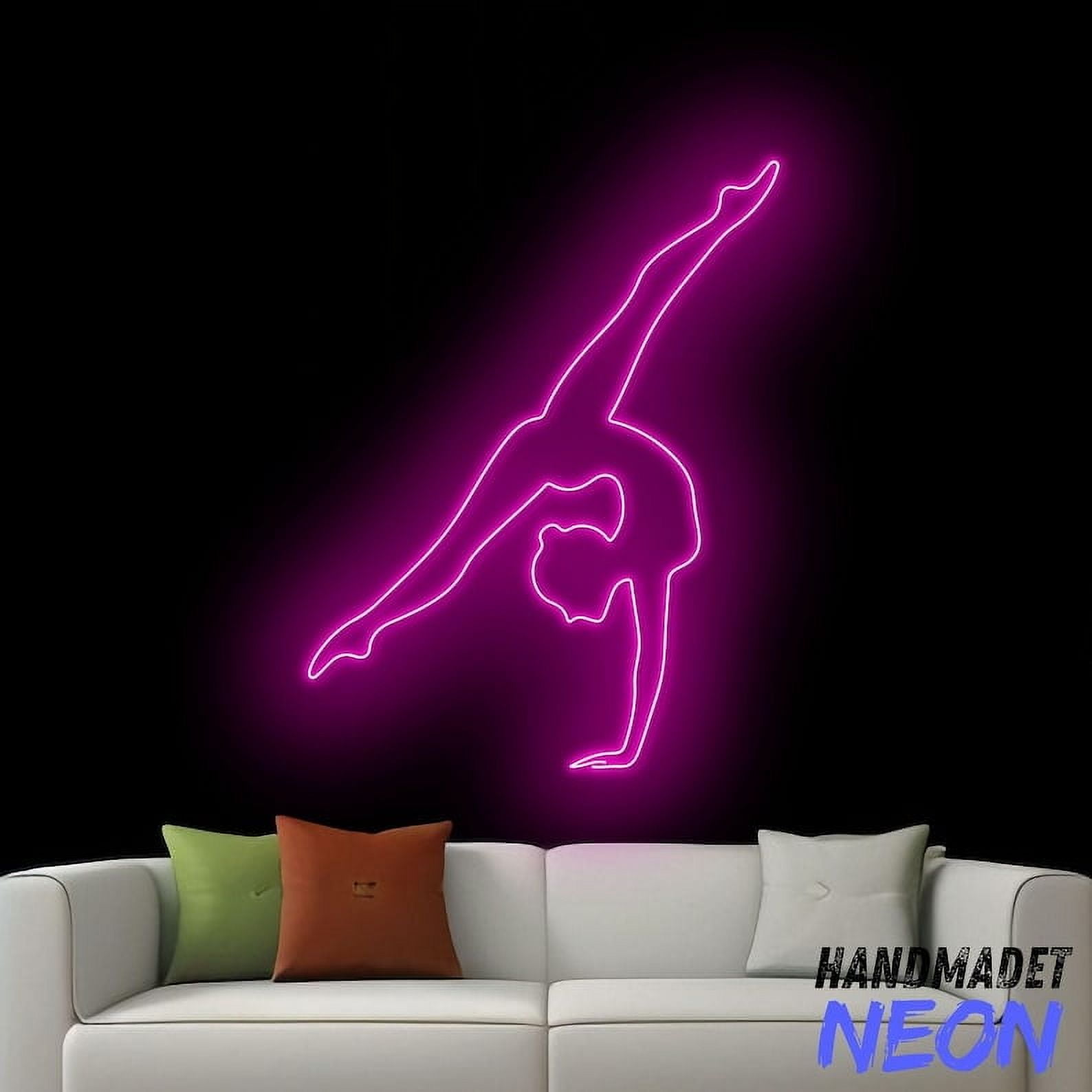 Handmadetneonsign Gymnastics Neon Sign, Fitness Led Sign, Yoga Neon ...