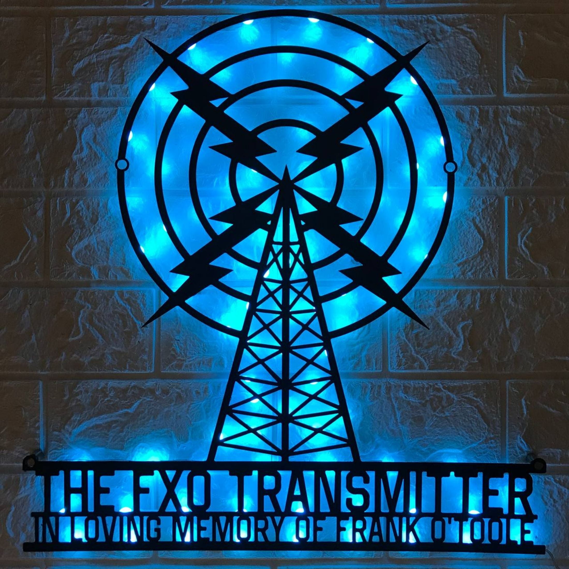 Handmadetneonsign Ham Radio Metal Wall Art Light, Radio Metal Sign Wall ...