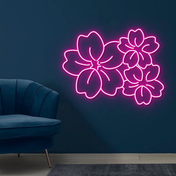 Handmadetneonsign Handmade Cherry Blossom LED Neon Sign ,Sakura Gaming ...